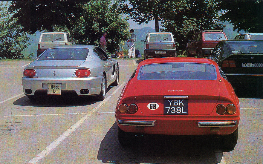 Giant road test 1993 Ferrari 456 GT vs. 1973 Ferrari 365 GTB/4 Daytona ...