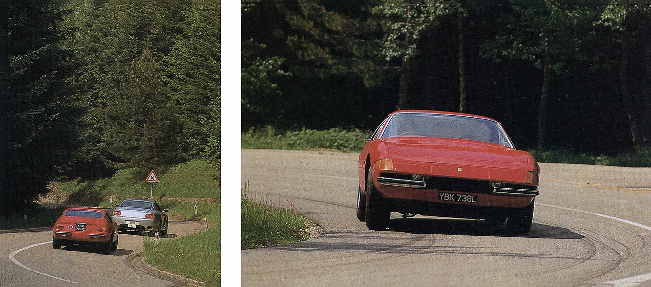 Giant road test 1993 Ferrari 456 GT vs. 1973 Ferrari 365 GTB/4 Daytona ...