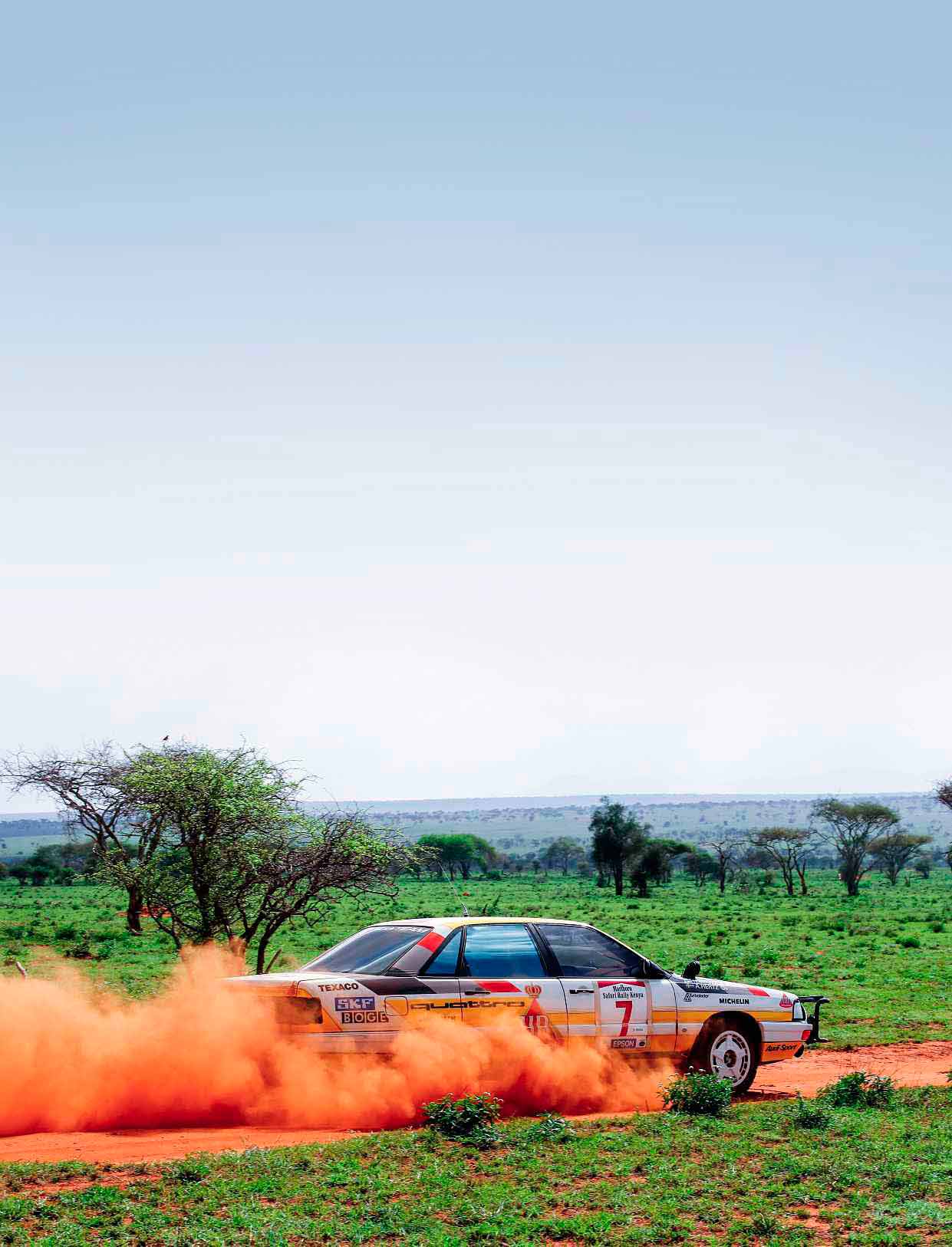 Hannu Mikkola’s safari rally 1987 Audi 200 Quattro C3 Group A in Kenya ...