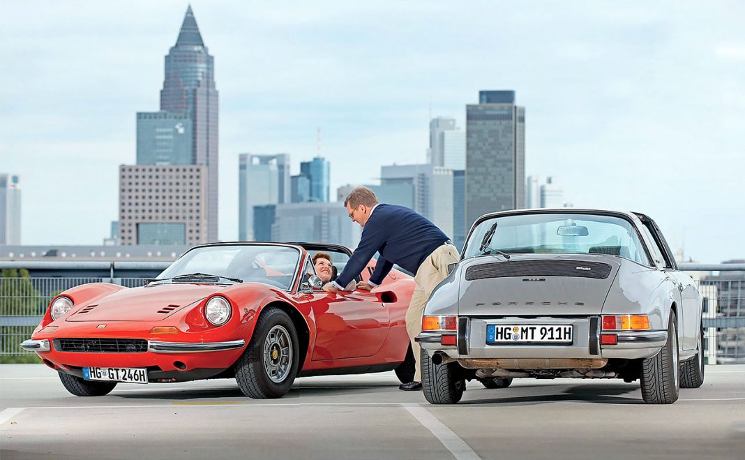 Giant test Ferrari Dino 246GT vs Porsche 911S - Drive