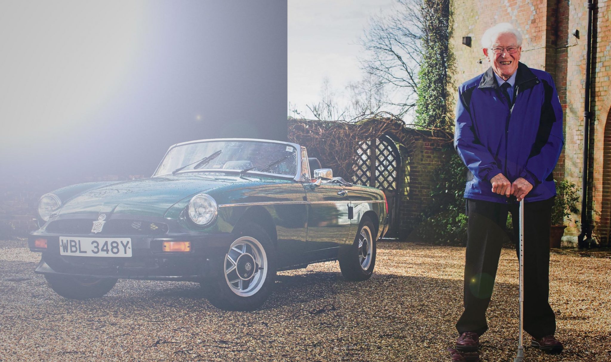 Don Hayter and MGB V8 roadster - Drive