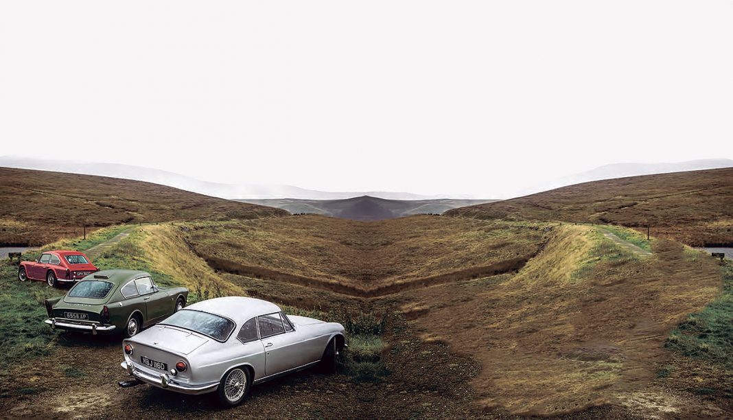 Triumph Dové GTR4 and MGB Berlinette, Sunbeam Harrington Alpine - Drive