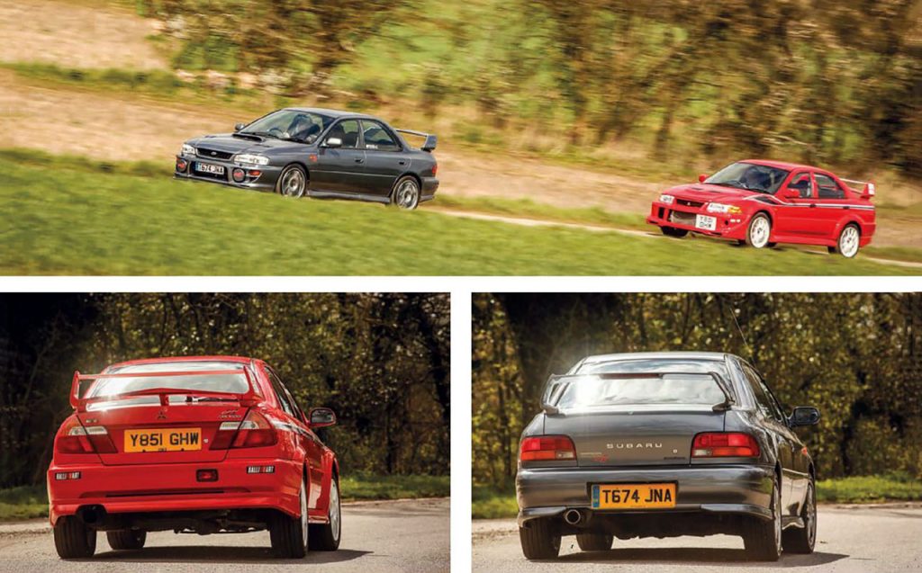Road test Mitsubishi Lancer EVO VI TME vs. Subaru Impreza RB5 - Drive