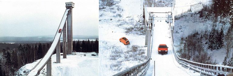 Harald Demuth Audi Quattro ski-jump TV ad - Drive