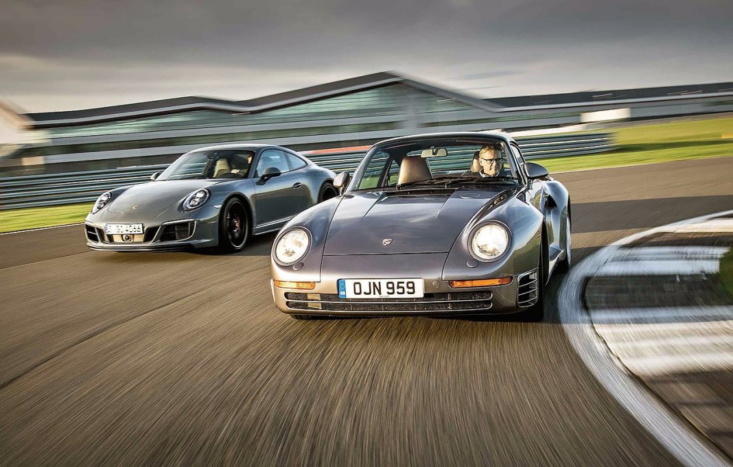 1988 Porsche 959 vs. 2017 Porsche 911 Carrera 4 GTS 991.2 - Drive
