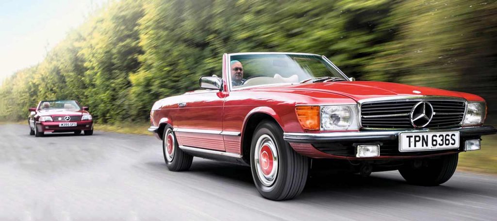 1965 Mercedes-Benz 230SL W113 vs. 1977 350SL R107, 1995 SL320 R129 ...
