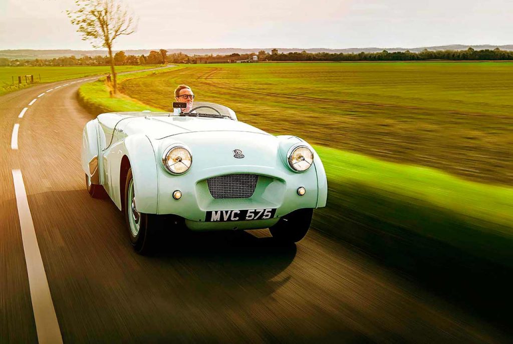 1953 Triumph TR2 - famous Jabbeke TR2 restored and driven - Drive